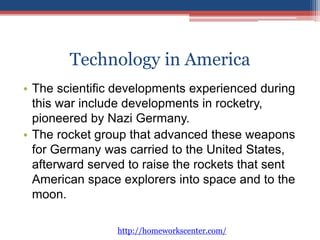 Technology in america | PPTX | Science