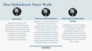 bee ppt on hydroelectric power needed by humankind | PDF