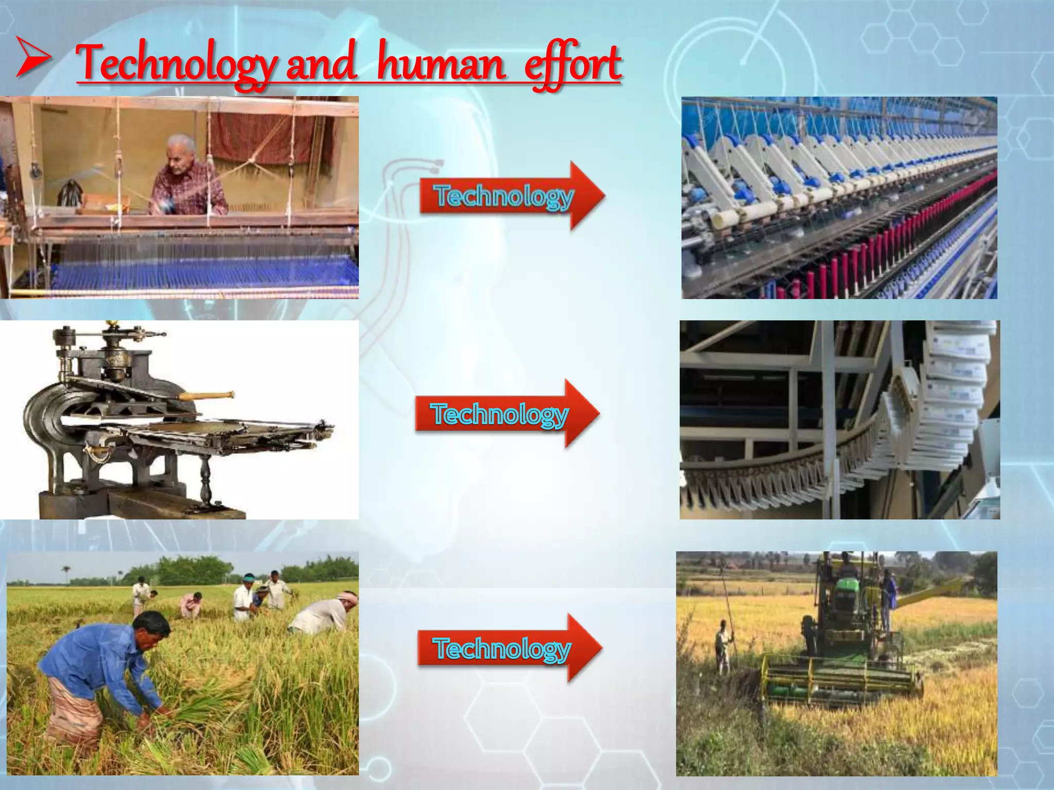 As Technology advances, Human effort reduces | PPTX