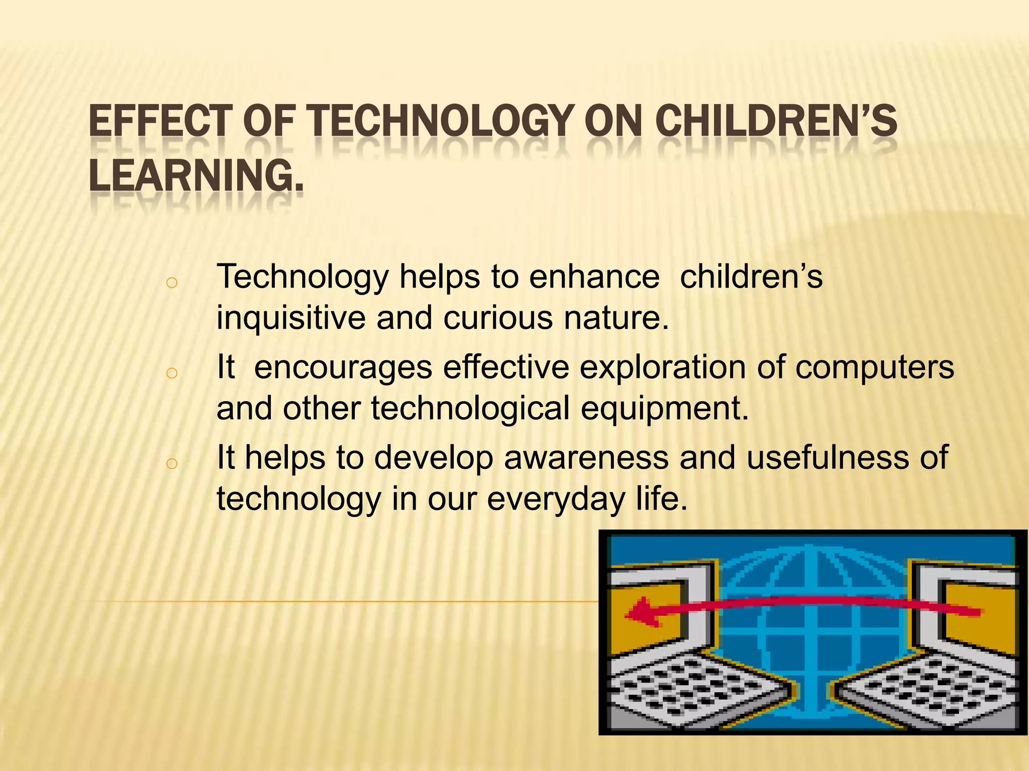 Technology in the early childhood classroom | PPTX