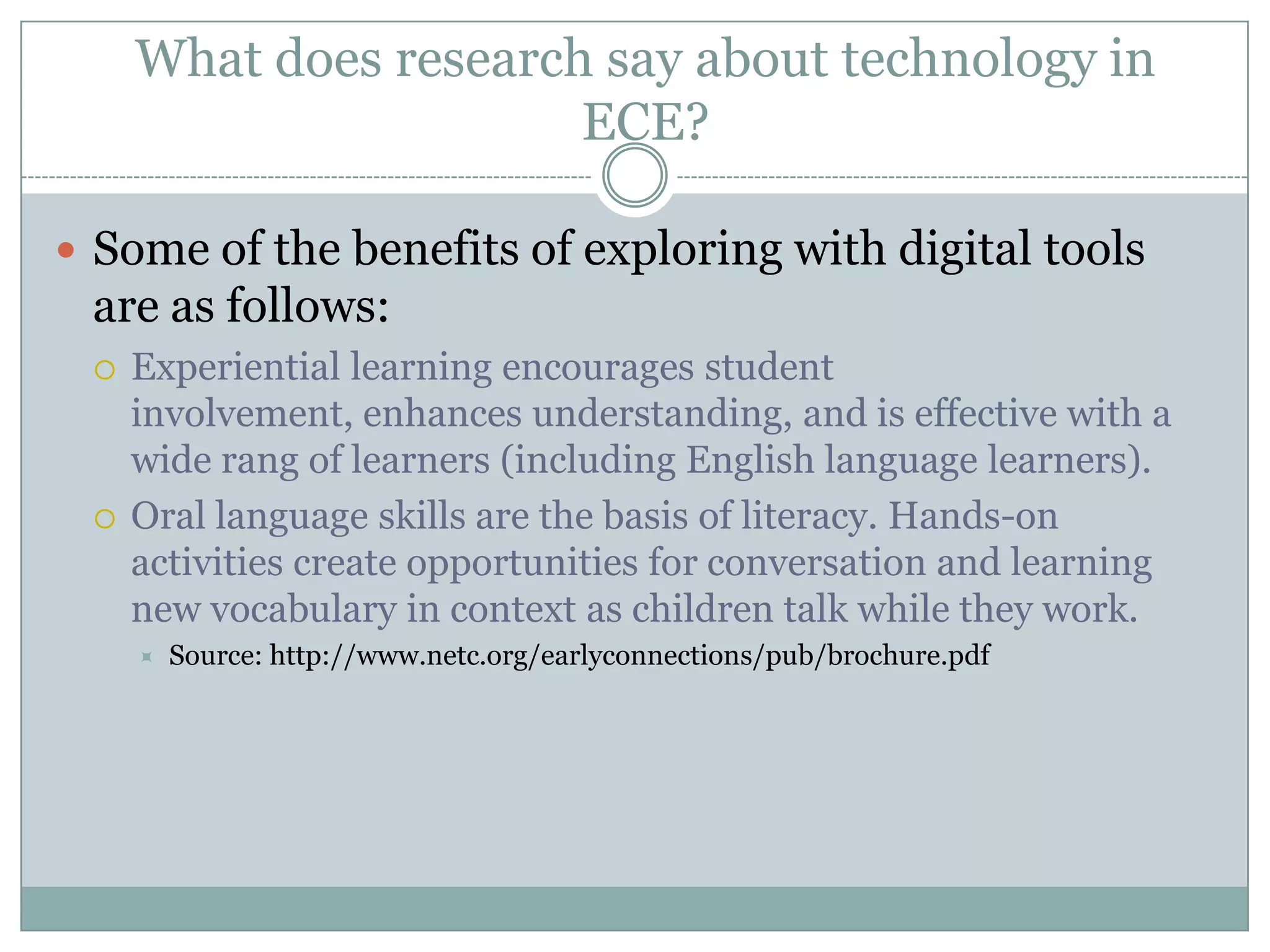 Technology In Early Childhood Education (ECE) | PPTX