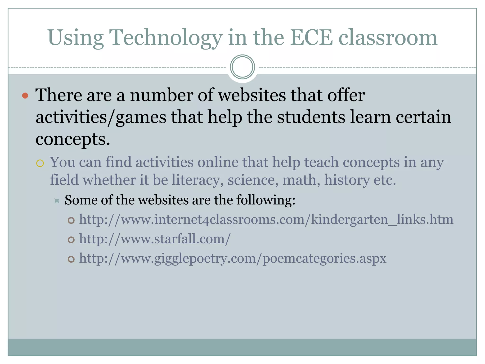 Technology In Early Childhood Education (ECE) | PPTX