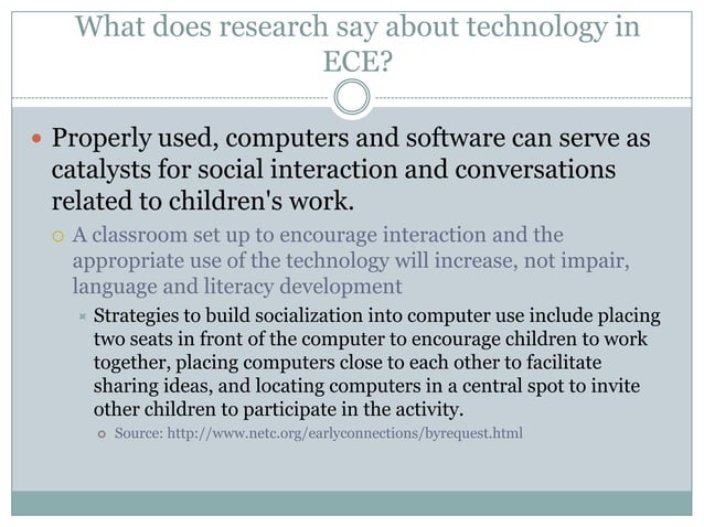 Technology In Early Childhood Education (ECE) | PPTX
