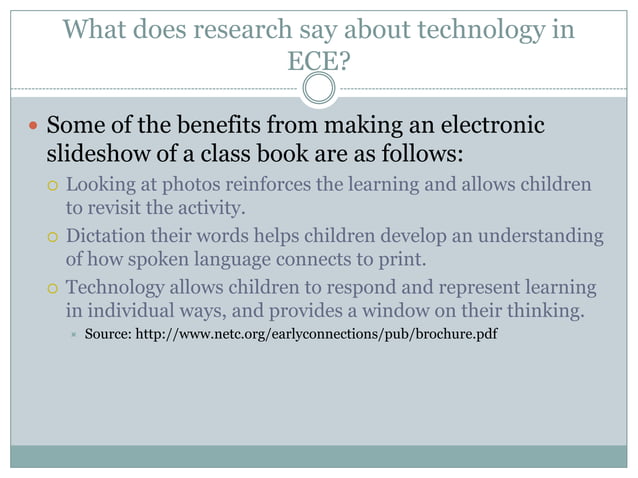 Technology In Early Childhood Education (ECE) | PPTX