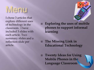 Technology in education | PPTX