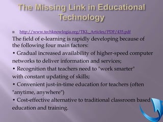 Technology in education | PPT