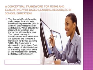 Technology in education presentation | PPT