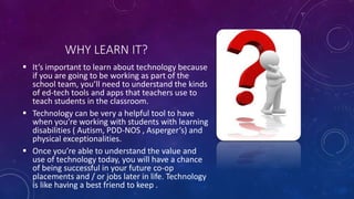 Technology in education reflection | PPT