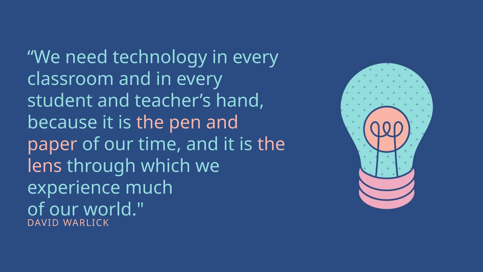 Technology in Education Technology Presentation in Blue Peach Illustrative Style.pptx