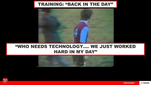 Technology in elite sport – where are we now? – Tom Allen, Arsenal FC | PPT