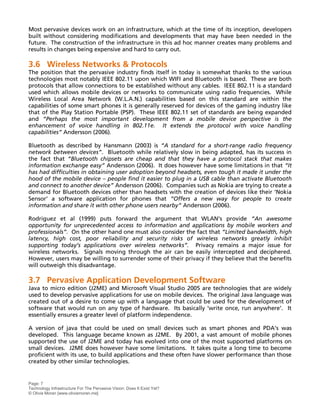 Technology Infrastructure For The Pervasive Vision, Does It Exist Yet? | PDF