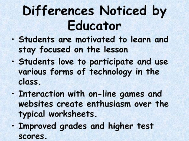 Technology infusion presentation | PPT