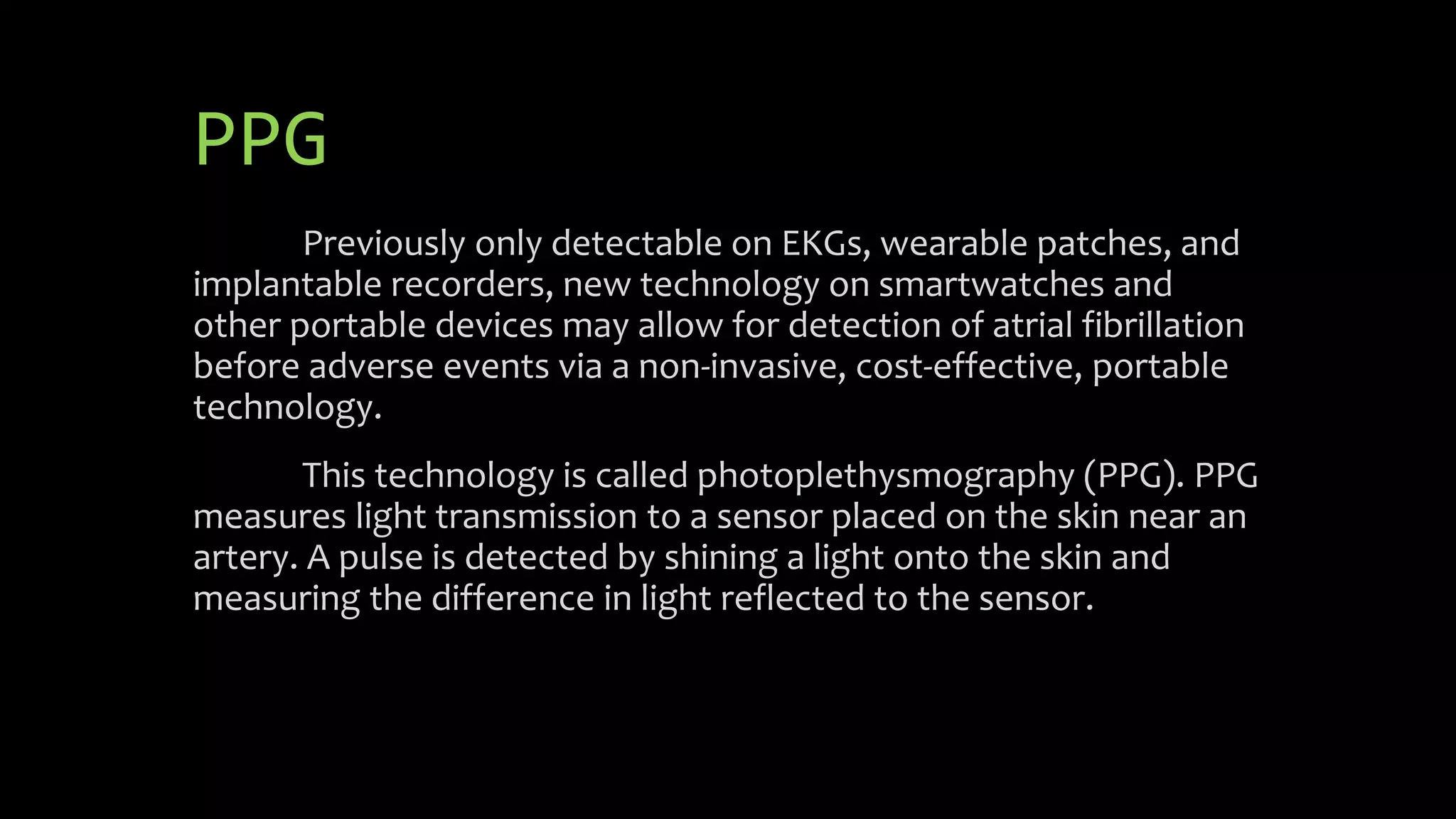 Photoplethysmography | PPTX