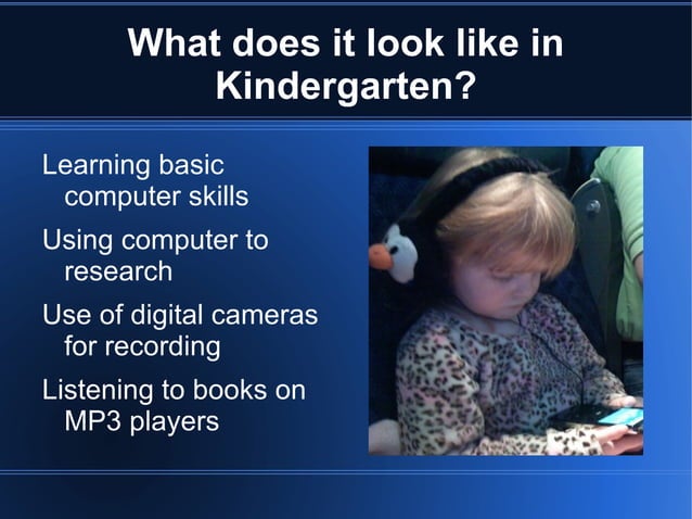 Technology In Kindergarten | ODP | Education