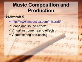 Technology in music education | PPT