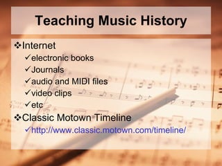 Technology in music education | PPT