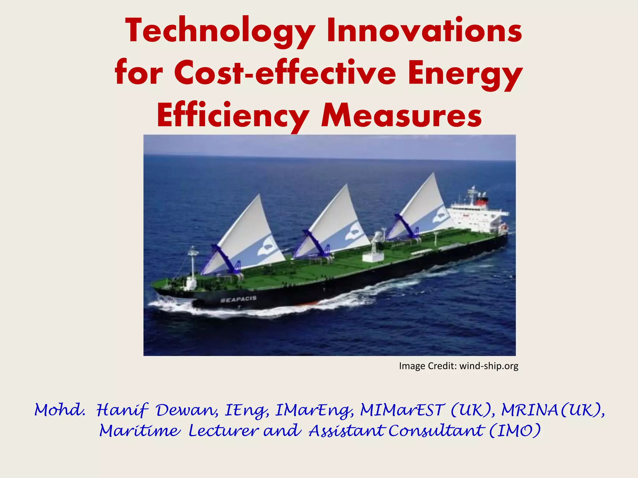 Technology Innovations for Cost- effective Energy Efficiency Measures | PDF