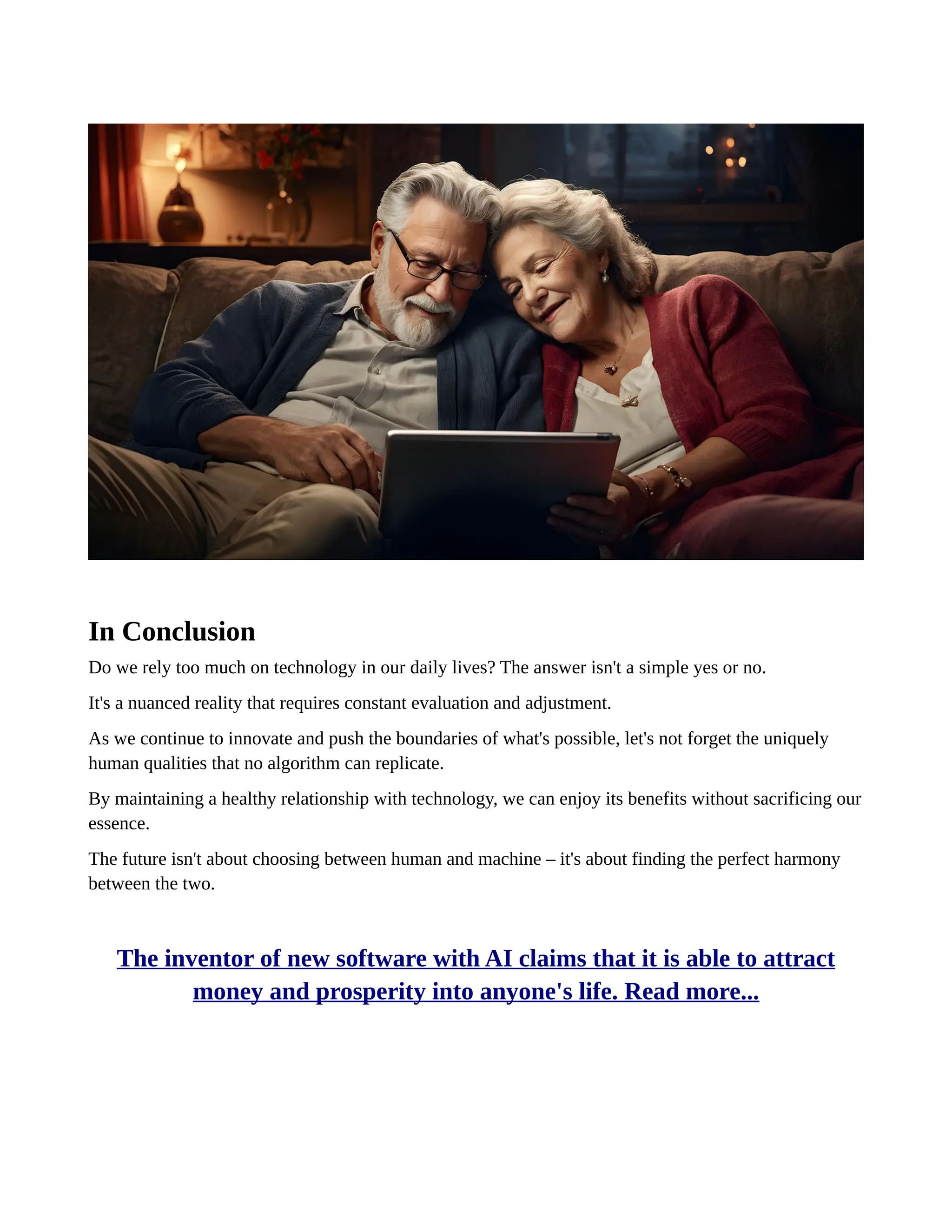 Do we rely too much on technology in our daily lives? | PDF