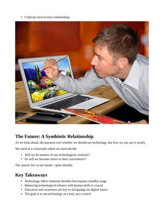 Do we rely too much on technology in our daily lives? | PDF