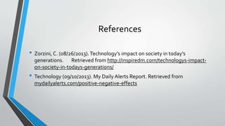 Technology in our society | PPTX | Internet | Computing