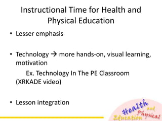 Technology in Physical & Health Education | PPTX