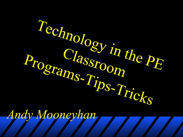Technology in Physical Education | PPT