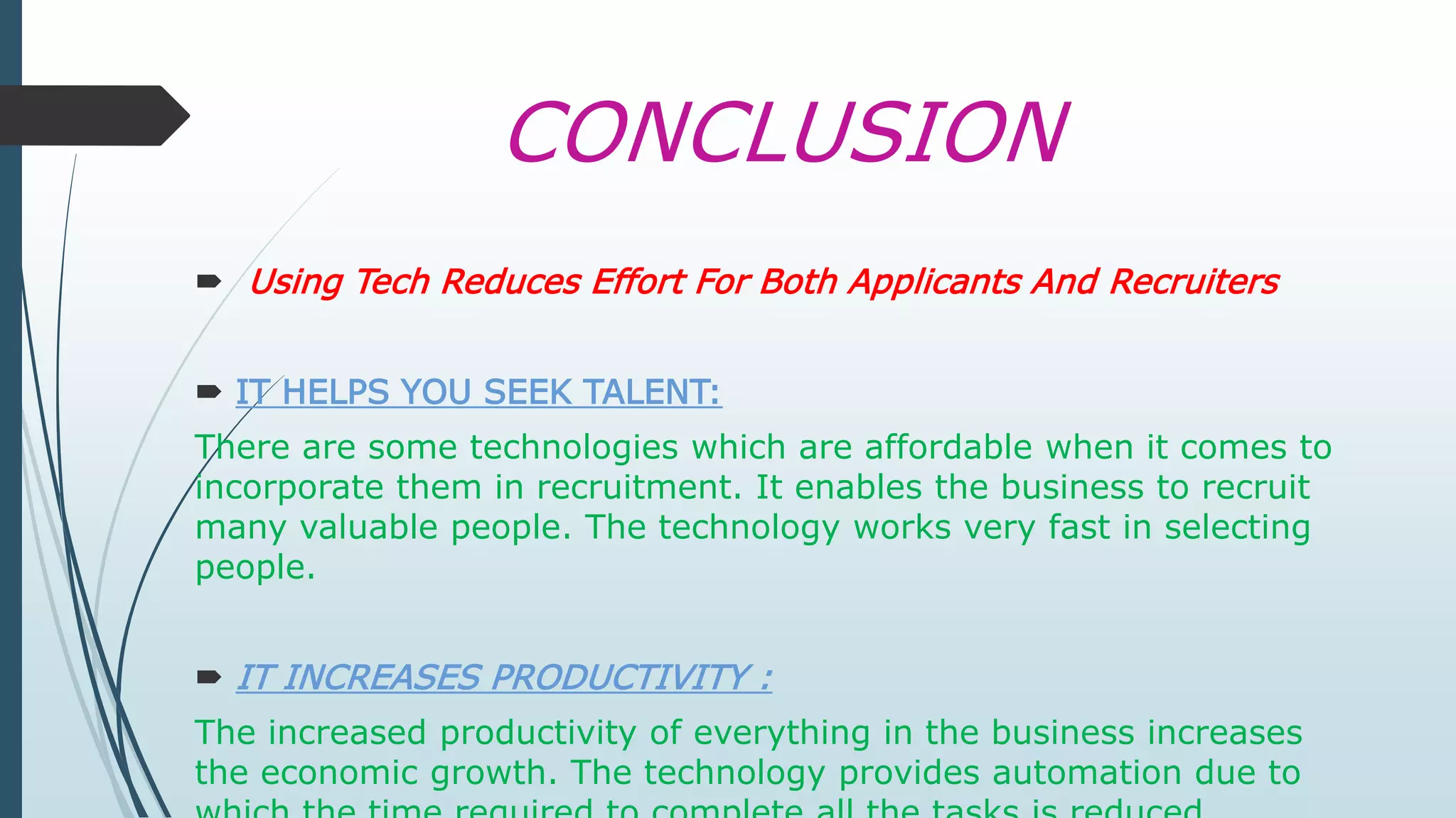 Technology in recruitment | PPTX