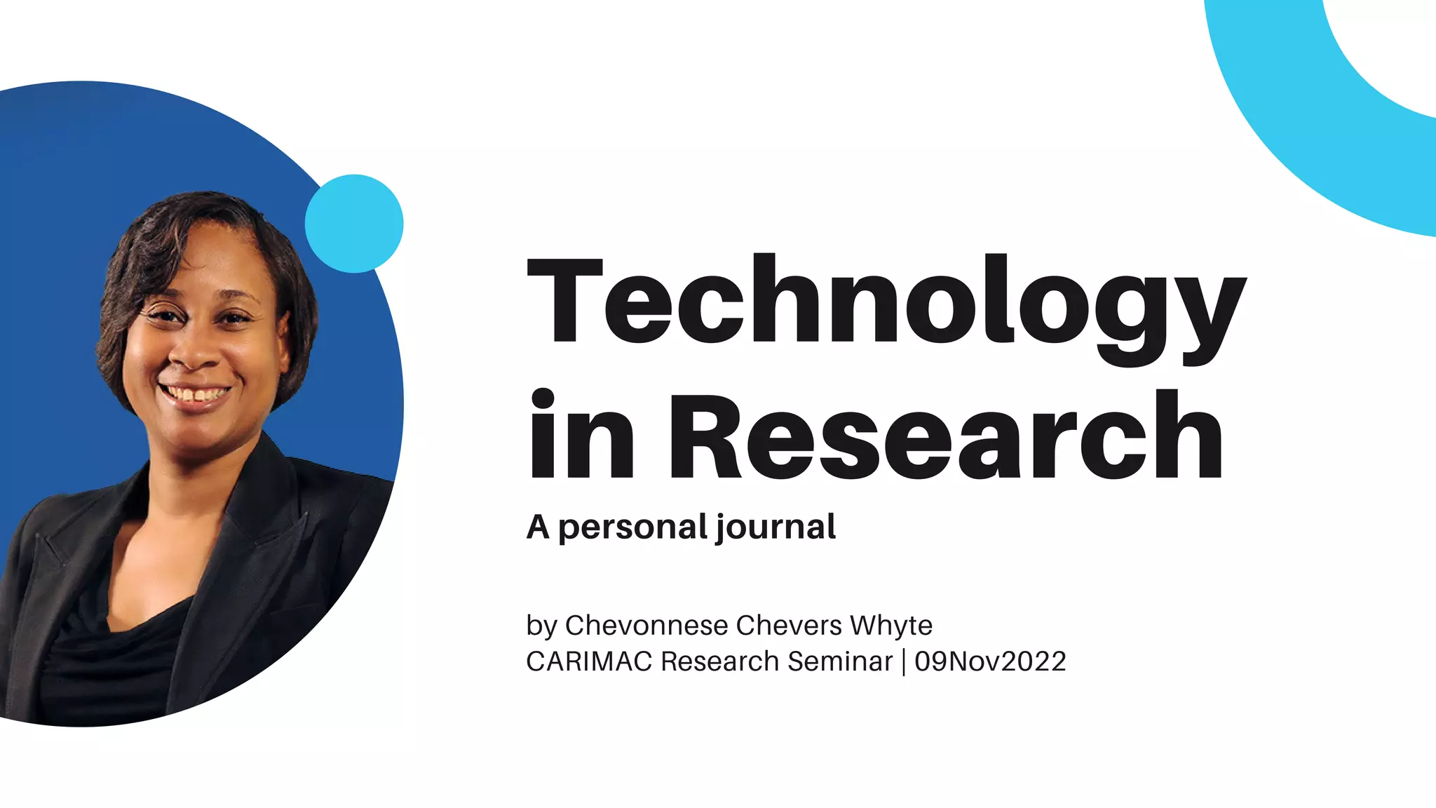 Technology in Research - A Personal Journey | PPT