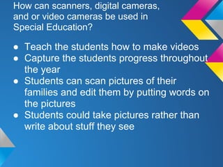 Technology in special education | PPT