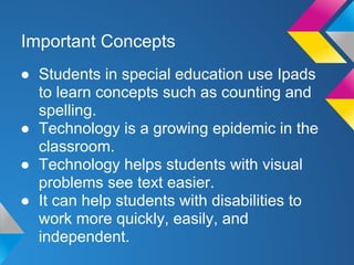 Technology in special education | PDF