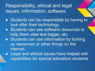 Technology in special education | PPT