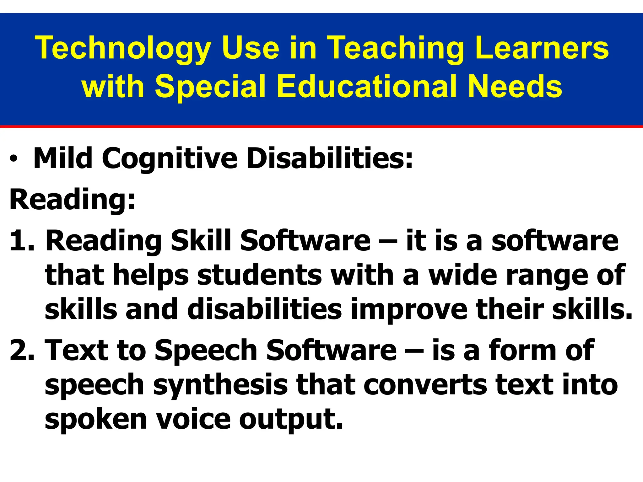 technology in Special Education.ppt MAED SPED | PPT