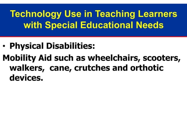 technology in Special Education.ppt MAED SPED | PPT | Special Education ...
