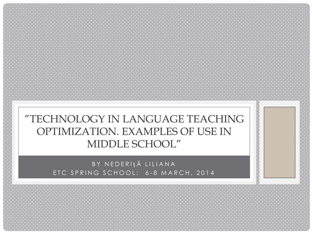 Technology in teaching optimization | PPT