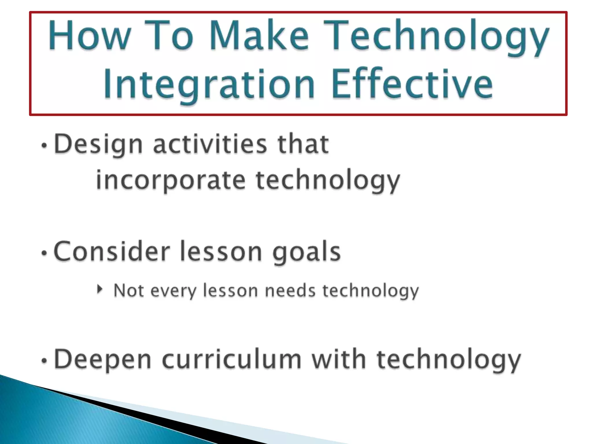 Technology integration | PPTX