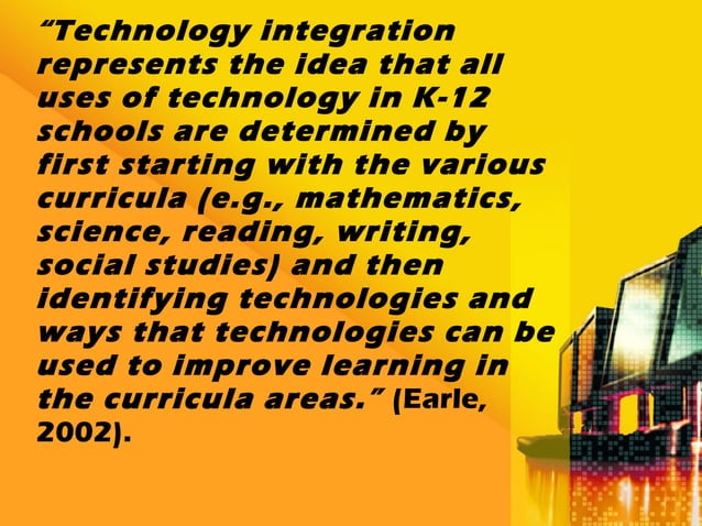 Technology integration | PPT | Education industry | Industries