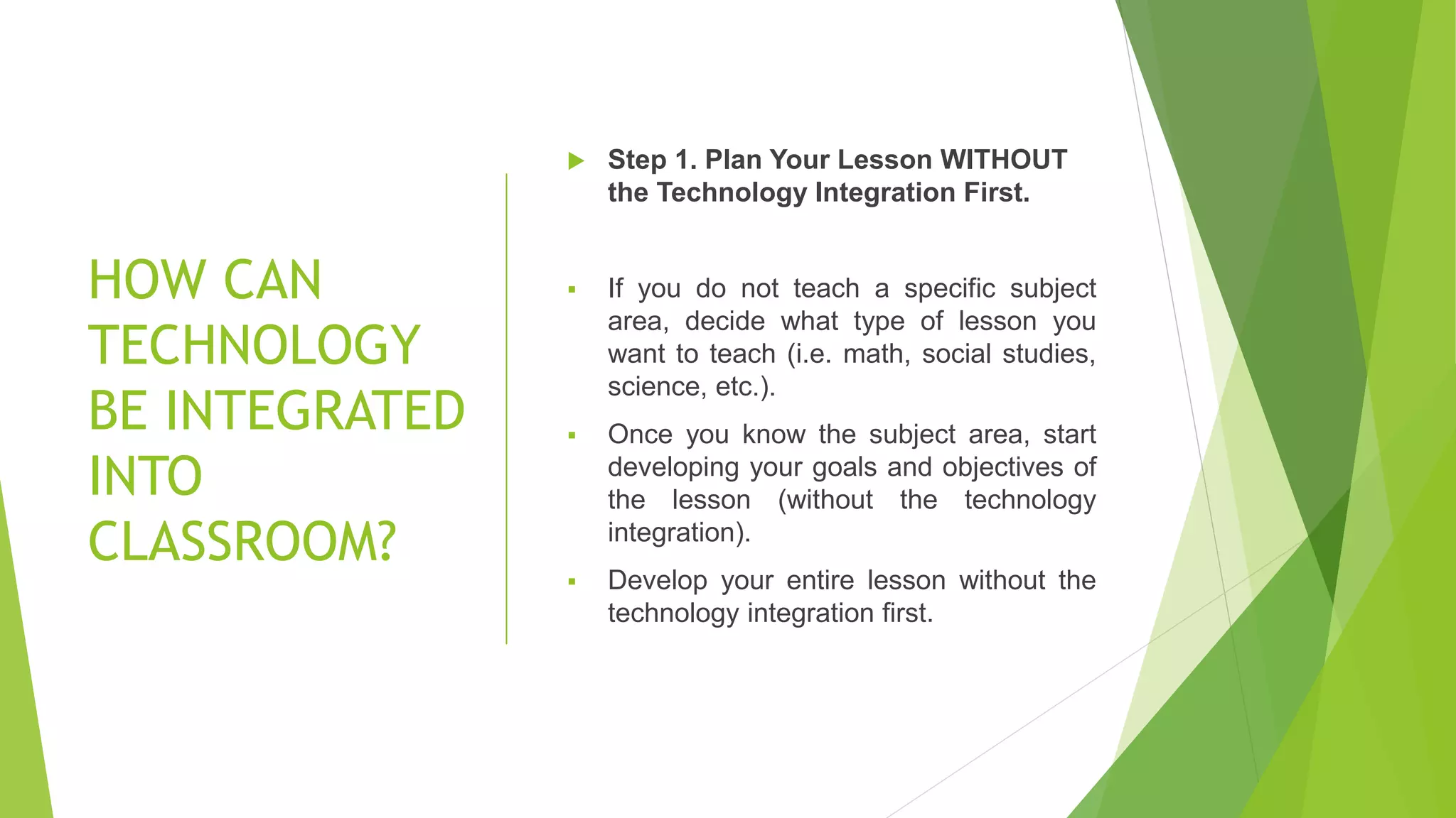 Technology integration in teaching and learning | PPTX