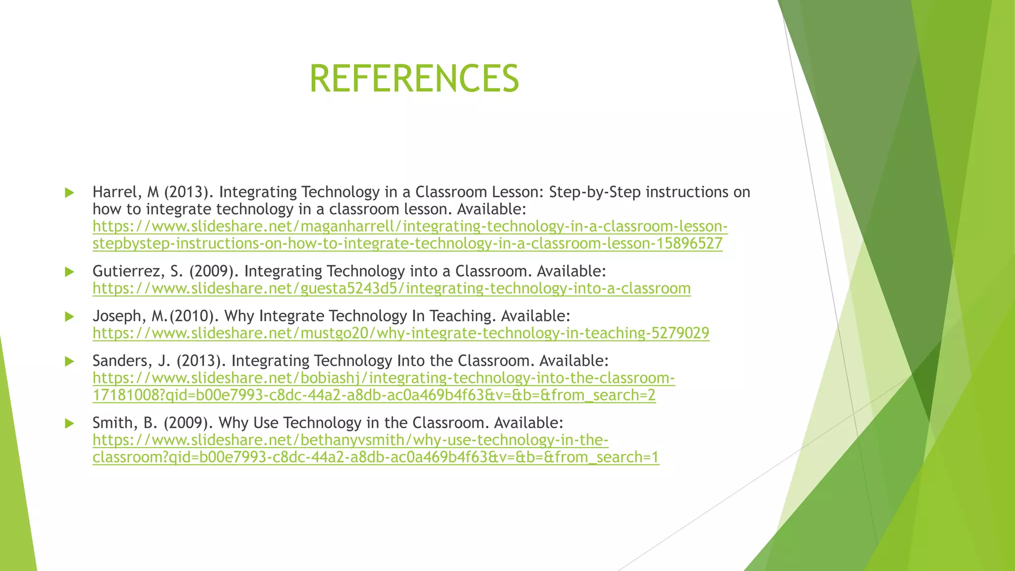 Technology integration in teaching and learning | PPTX