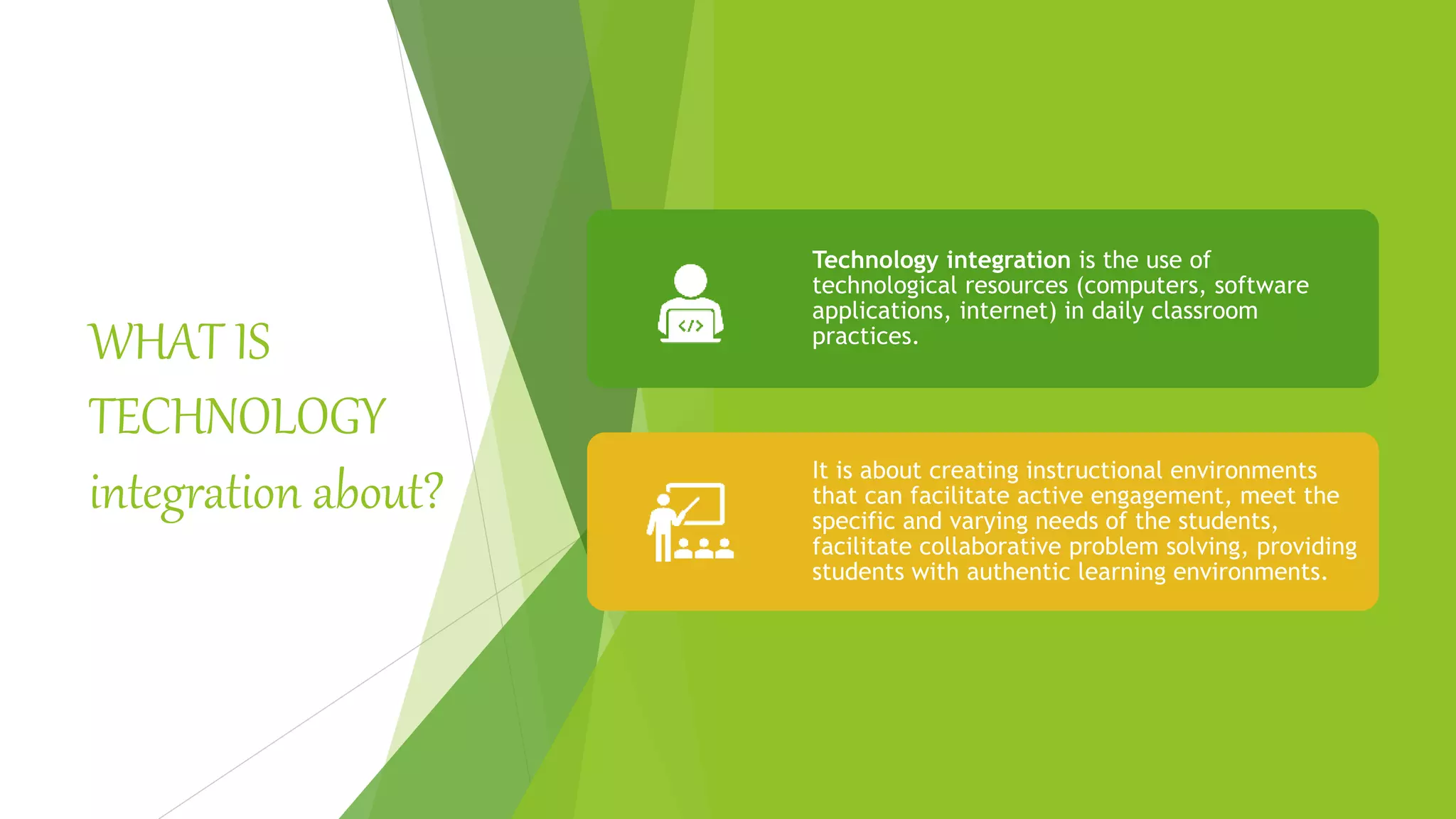 Technology integration in teaching and learning | PPTX