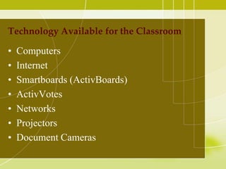 Technology in the Classroom | PPT
