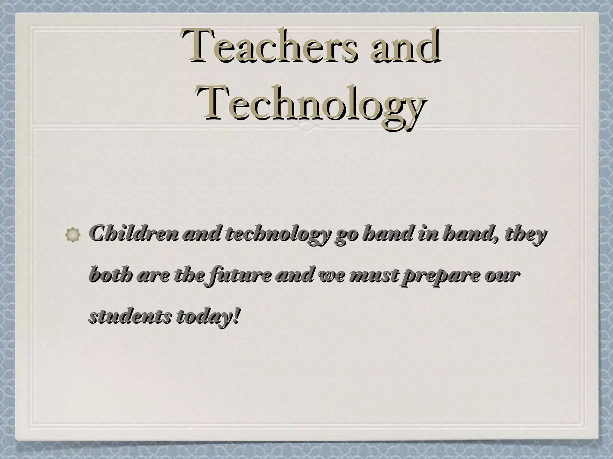 Technology in the classroom | PPT