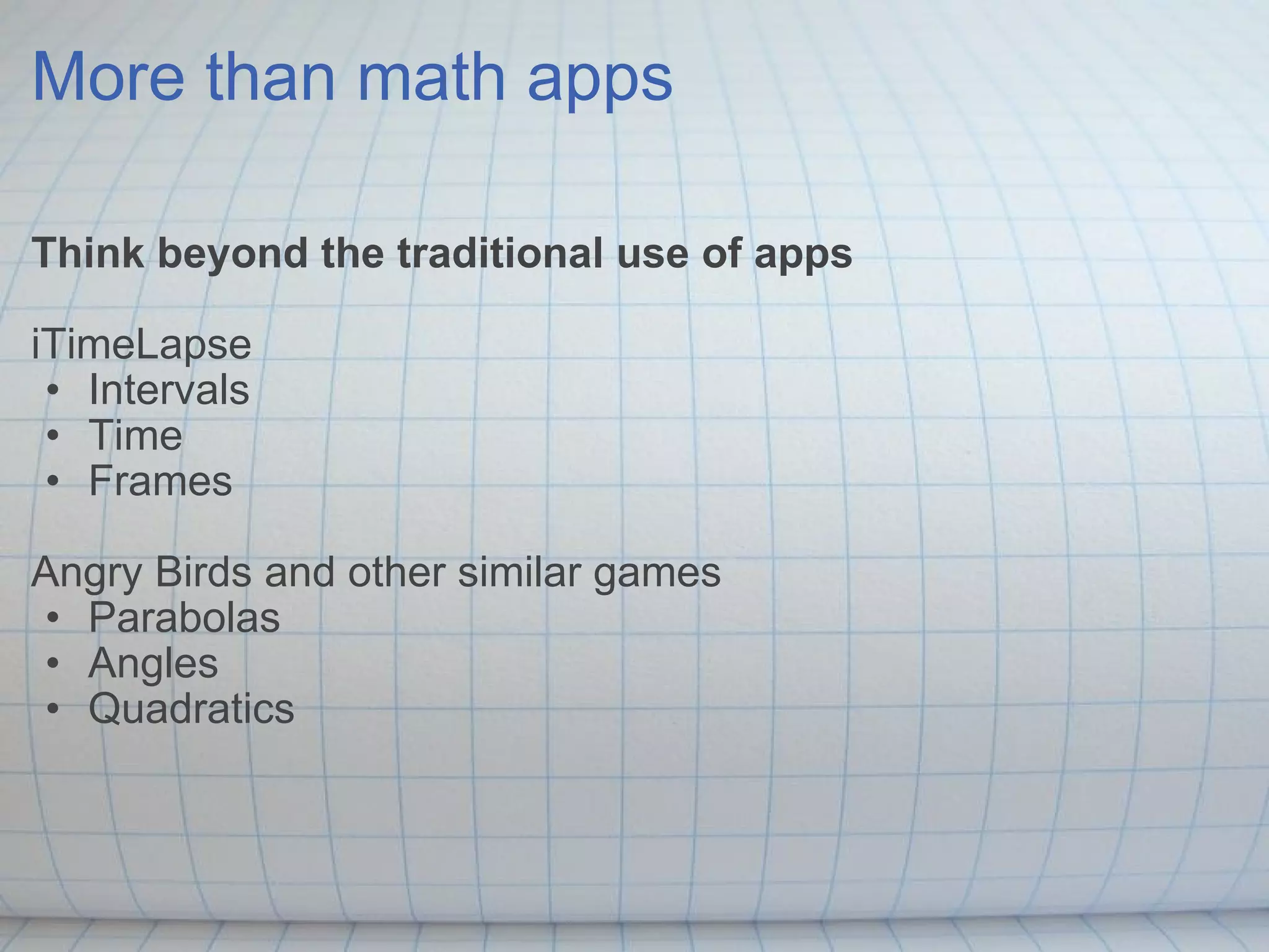 Technology in the Math Classroom | PPT