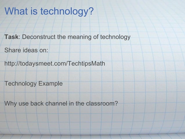 Technology in the Math Classroom | PPT