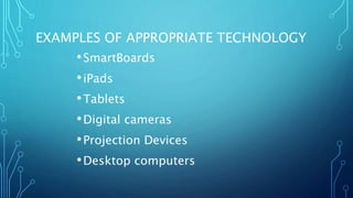Technology in the Preschool Classroom | PPTX