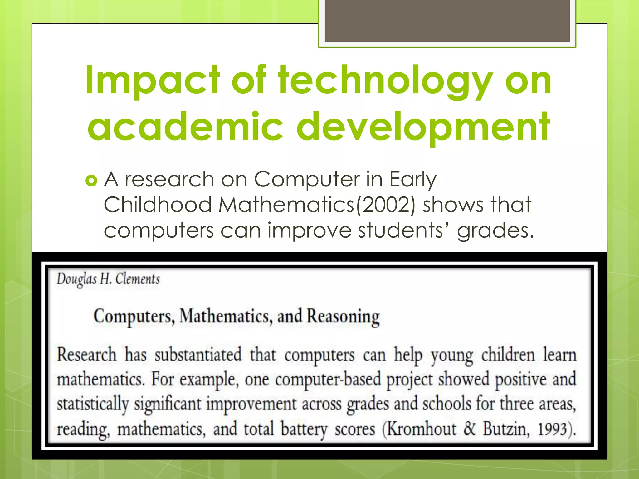 Technology & kindergarten | PPTX