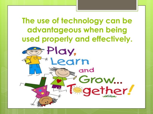 Technology & kindergarten | PPTX