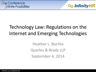 Technology Law: Regulations on the Internet and Emerging Technologies | PPT
