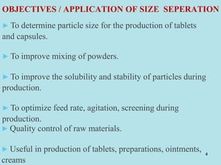 Pharmaceutical technology Lec_4 (2).size sep | PDF | Physics | Science