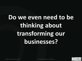 Technology led business transformation | PPT