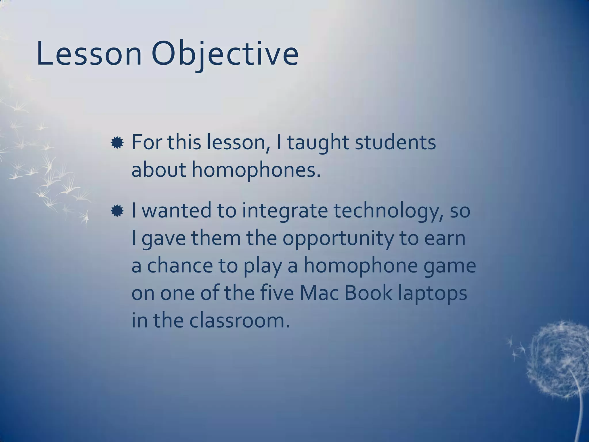 Technology Lesson | PPT